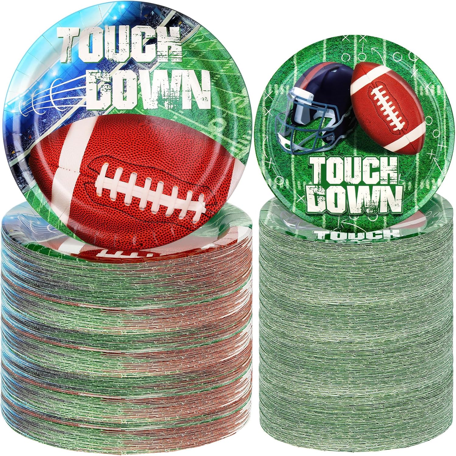 Amazon.com: Dandat 192 Pcs Football Party Supplies Football Paper ...