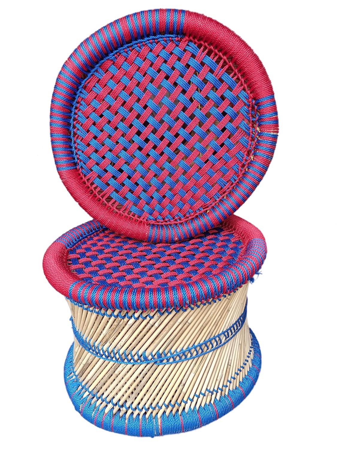 D.K Mudda Eco-Friendly Natural Bamboo Cane Bar Stool Mudda Chair/Muddha ...