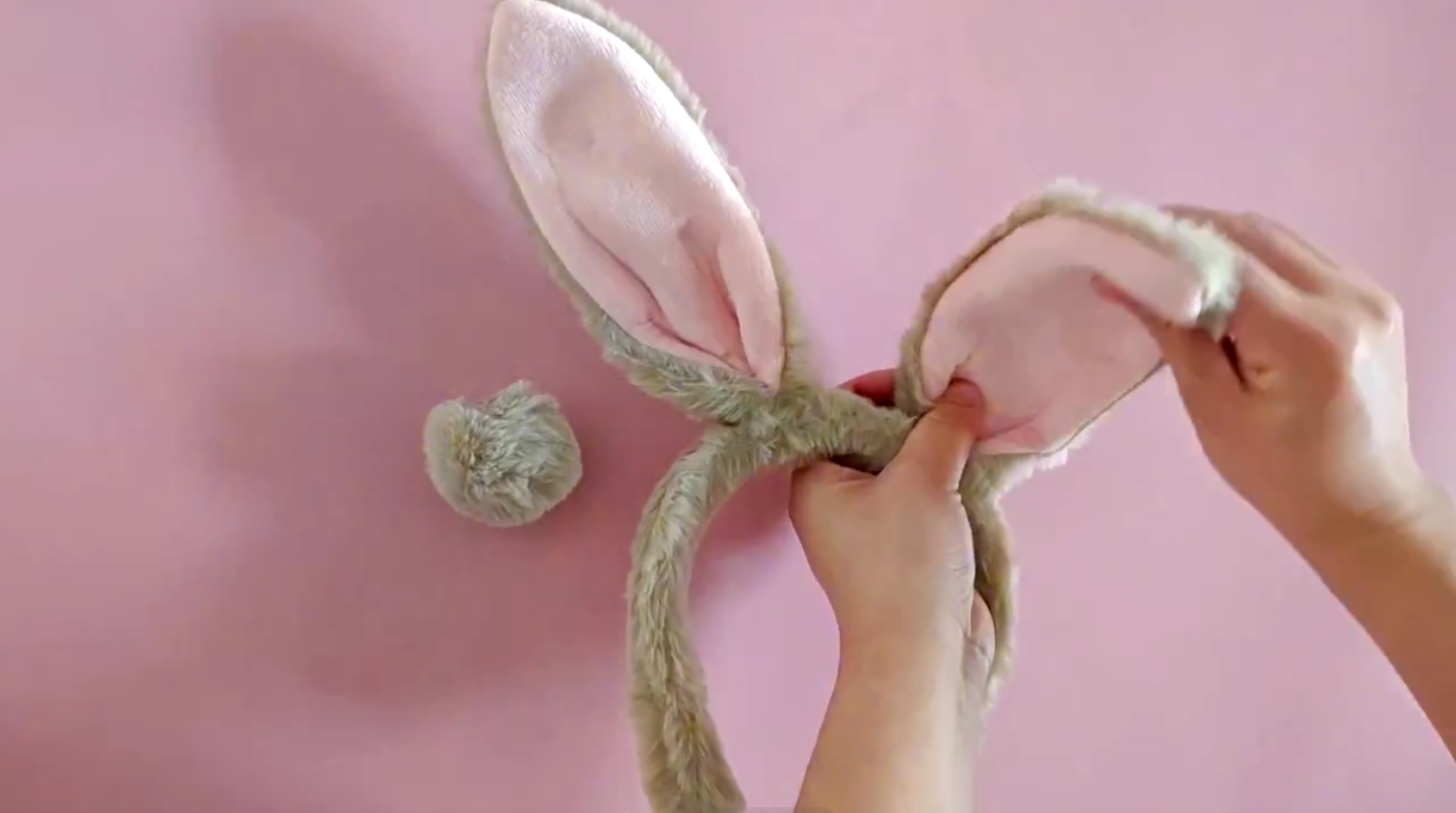 Watch Easter Bunny Headband Bunny Ears Tail Headband Rabbit Easter ...