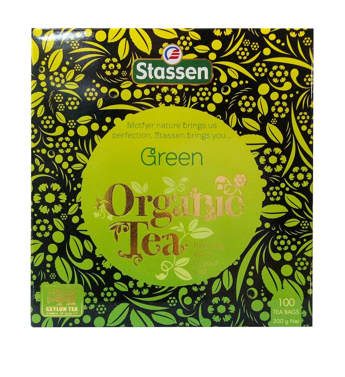 Amazon.com : Stassen Organic Green Tea 100 Tea Bags : Grocery & Gourmet ...