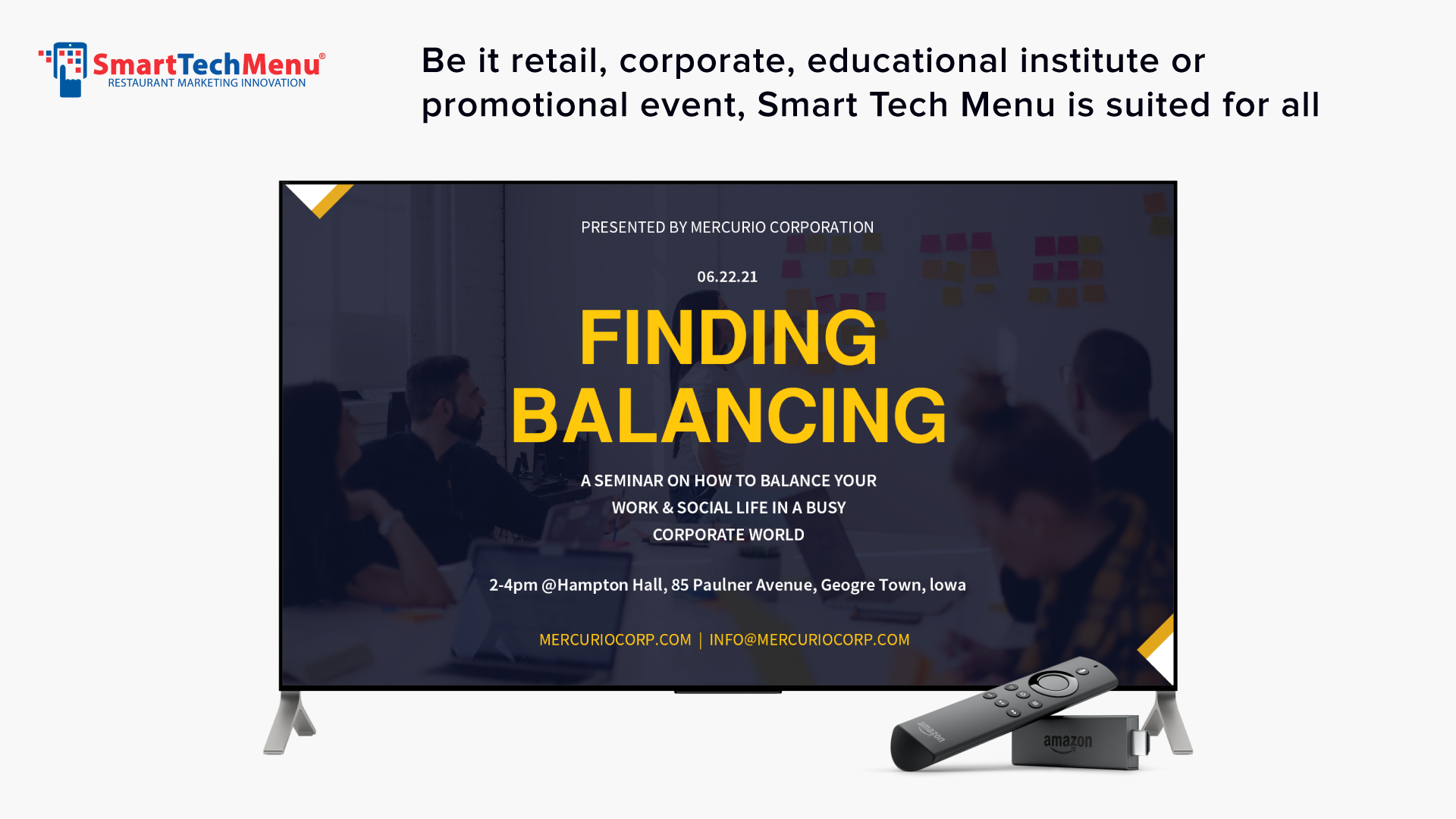 Smart Tech Menu : Digital Menu Signage - App on Amazon Appstore