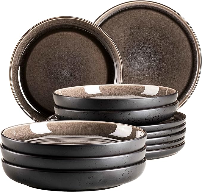 MÄSER Niara 934021, Modern Plate Set for 6 People in Exciting Vintage ...