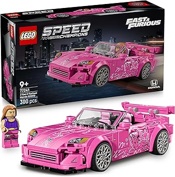 LEGO Speed Champions 2 Fast 2 Furious Honda S2000 - Pink Car Toy with ...