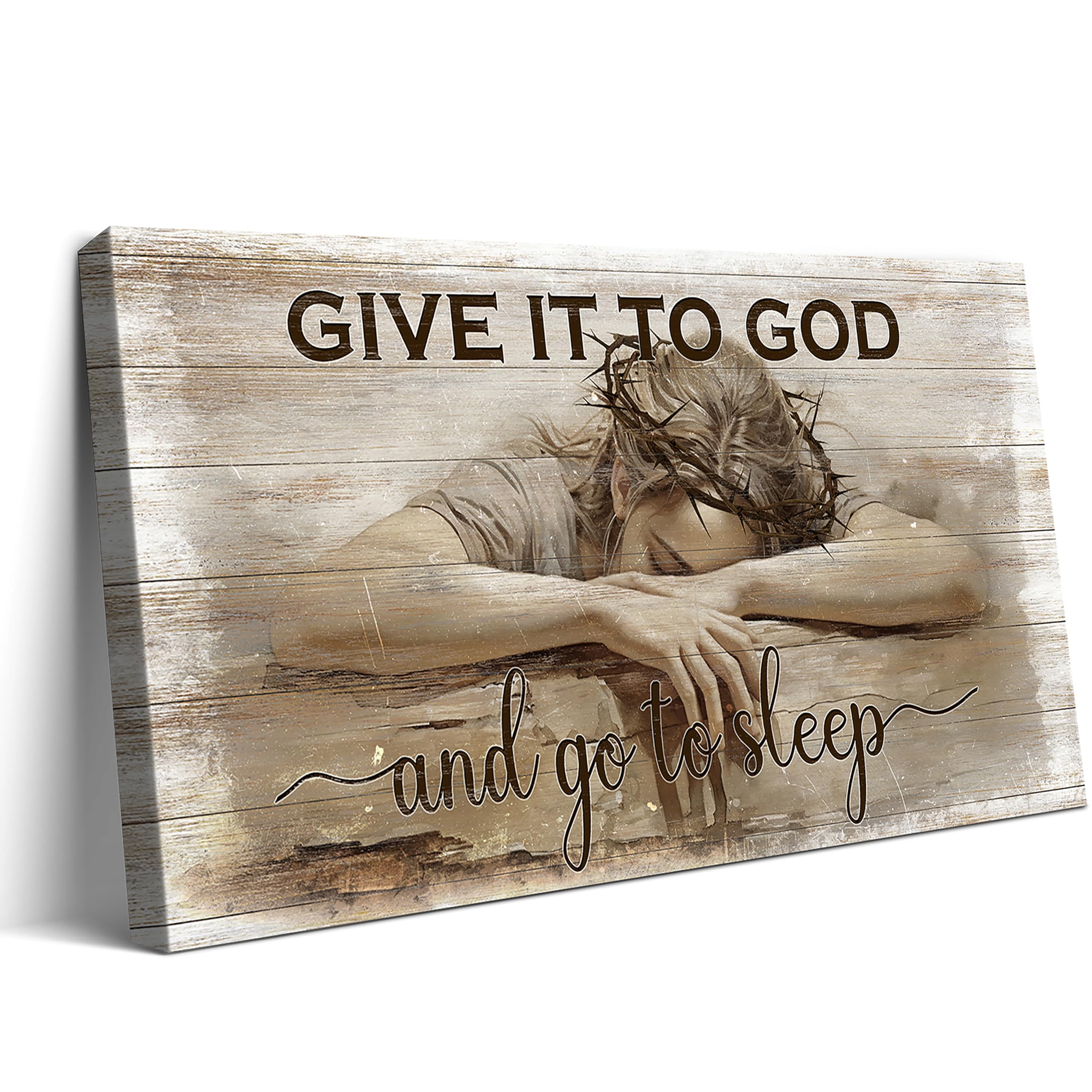 Amazon.com: Christian Wall Art Bible Verse Scripture Print Sleeping ...