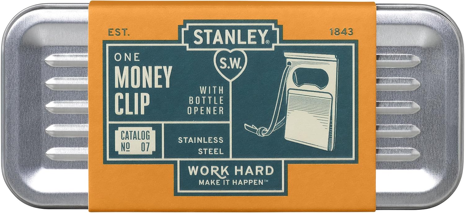 Amazon.com | Stanley Money Clip with Bottle Opener, Silver, One Size ...