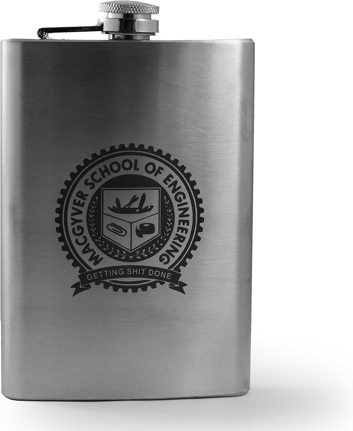 Amazon.com | 8oz School of Engineering Flask L1: Flasks