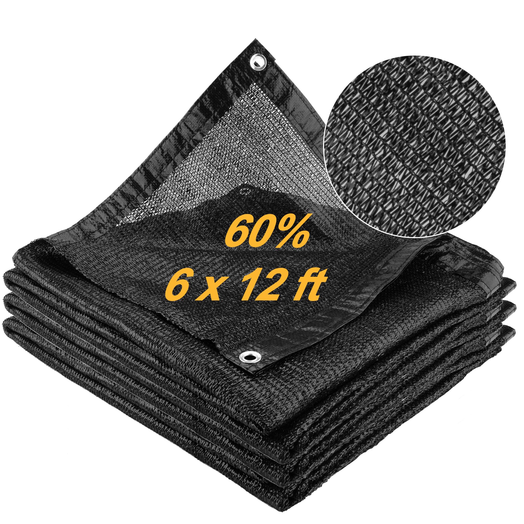 Snapklik.com : SPORTYOUTH 50% - 60% Black Shade Cloth 6ft X 12ft ...