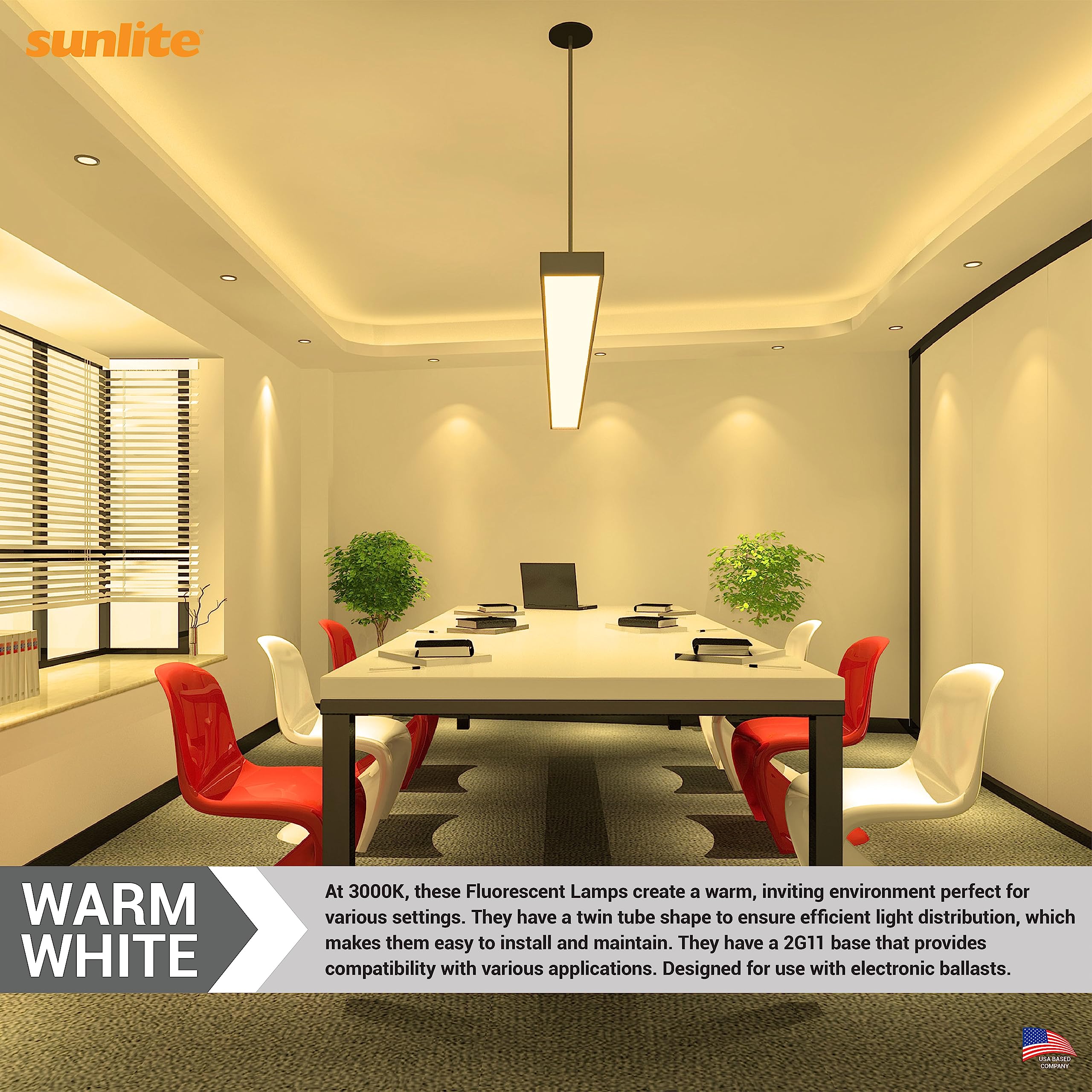 Snapklik.com : Sunlite FT40DL/830 Twin Tube Compact Fluorescent Lamp ...