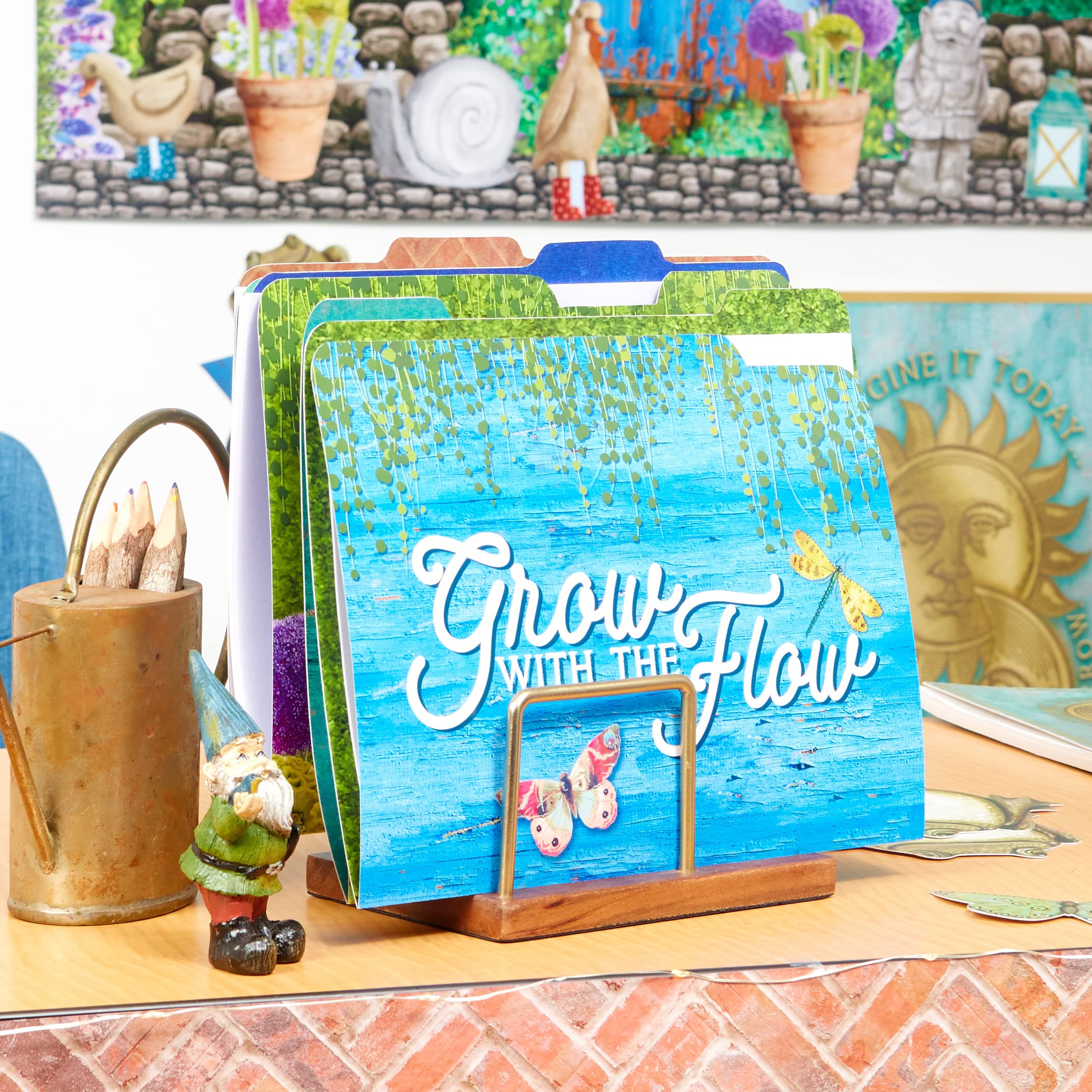 Snapklik.com : Eureka Curiosity Garden Brick Extra Wide Decorative ...