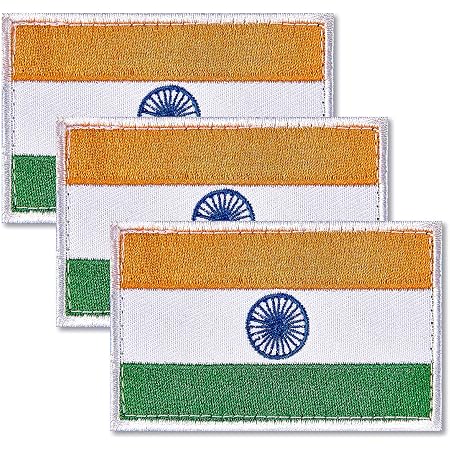 Amazon.com: Cypress Collectibles - India Flag Patch - Premium ...
