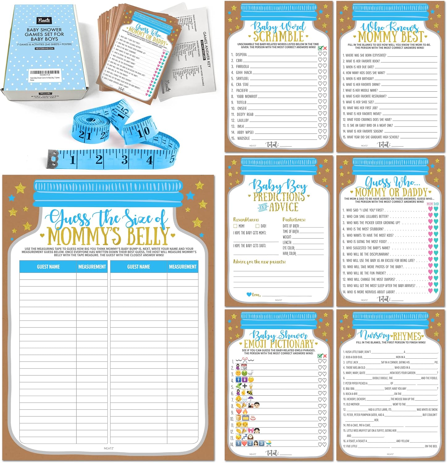 Baby Shower Games For Boys : 10 free printable baby shower games you ...