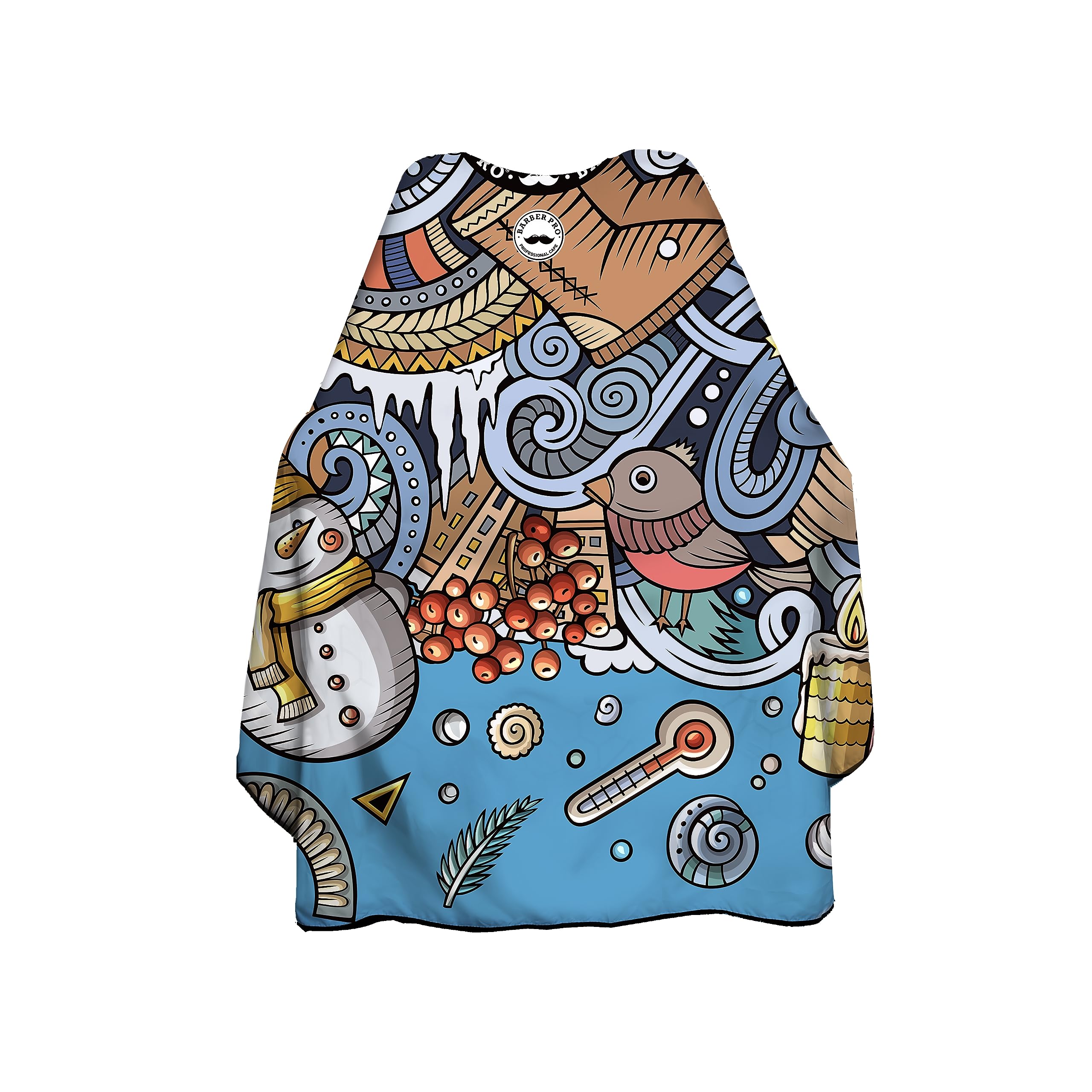 Amazon.com: Barber Cape, Haircut Cape with Adjustable Snap Closure ...