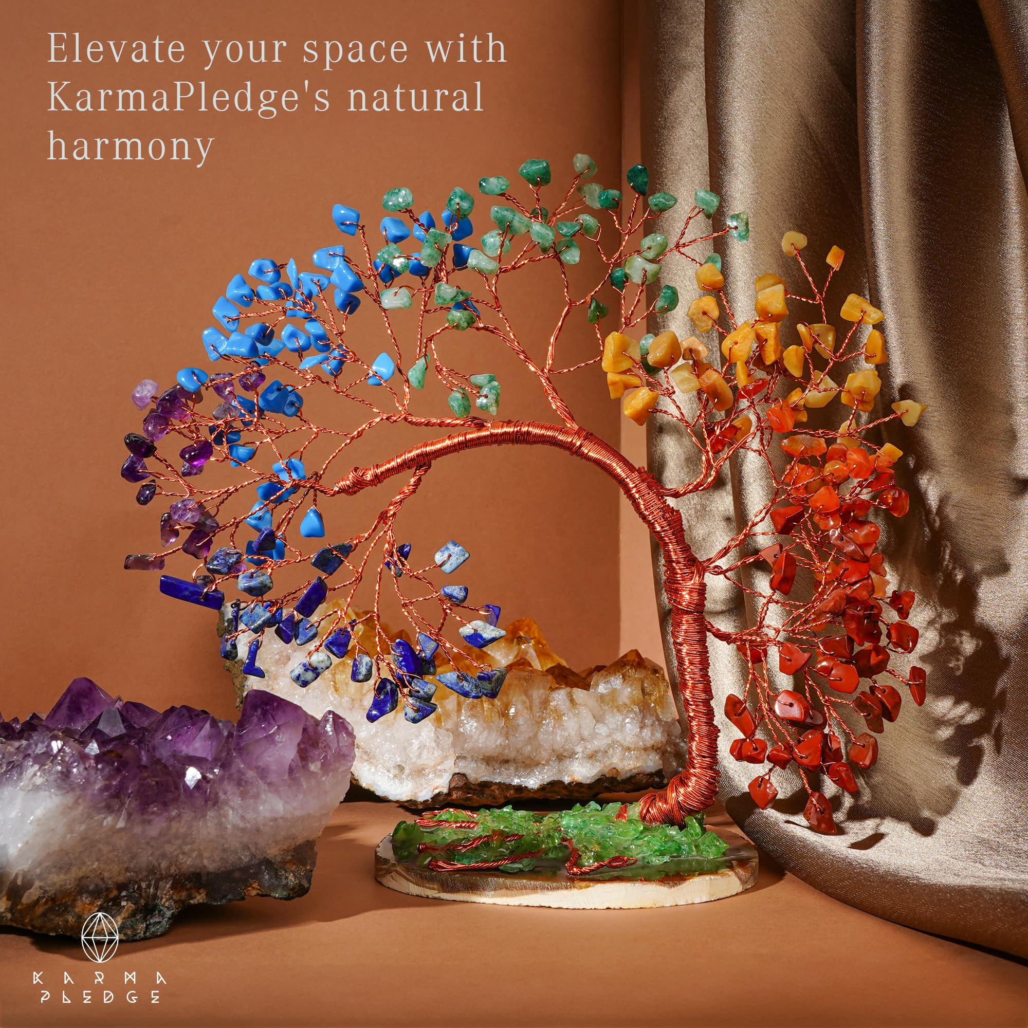 Chakra Tree AstraVeda 7 , Tree Of Life, Crystal Tree, Feng Shui Home Decor