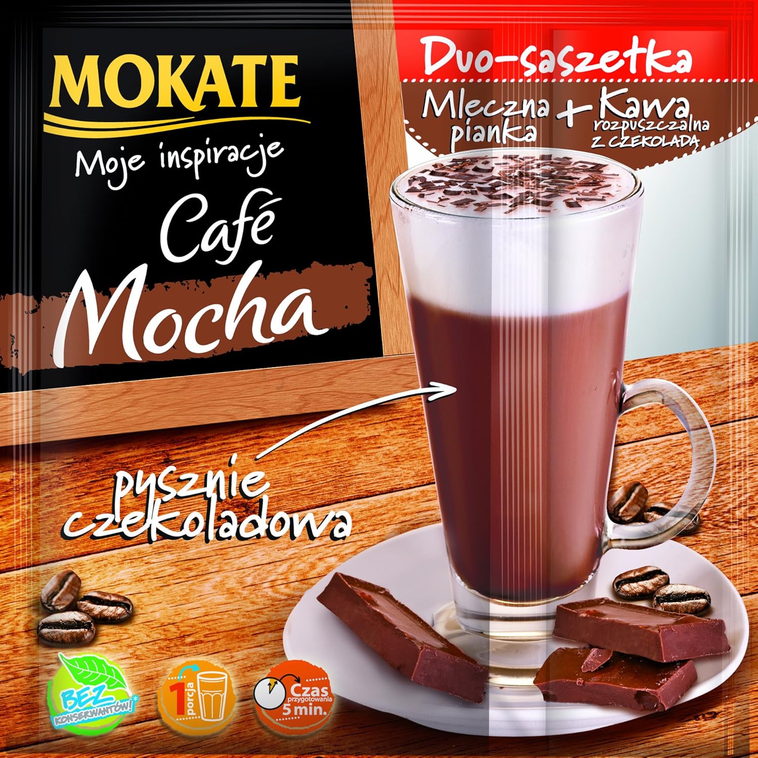 Mokate Cafe Mocha Duo Sachet 23 g (Pack of 15) : Amazon.co.uk: Grocery