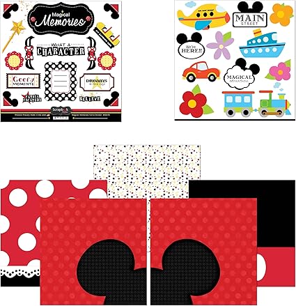 Amazon.com: Scrapbook Customs Themed Paper and Stickers Scrapbook Kit ...