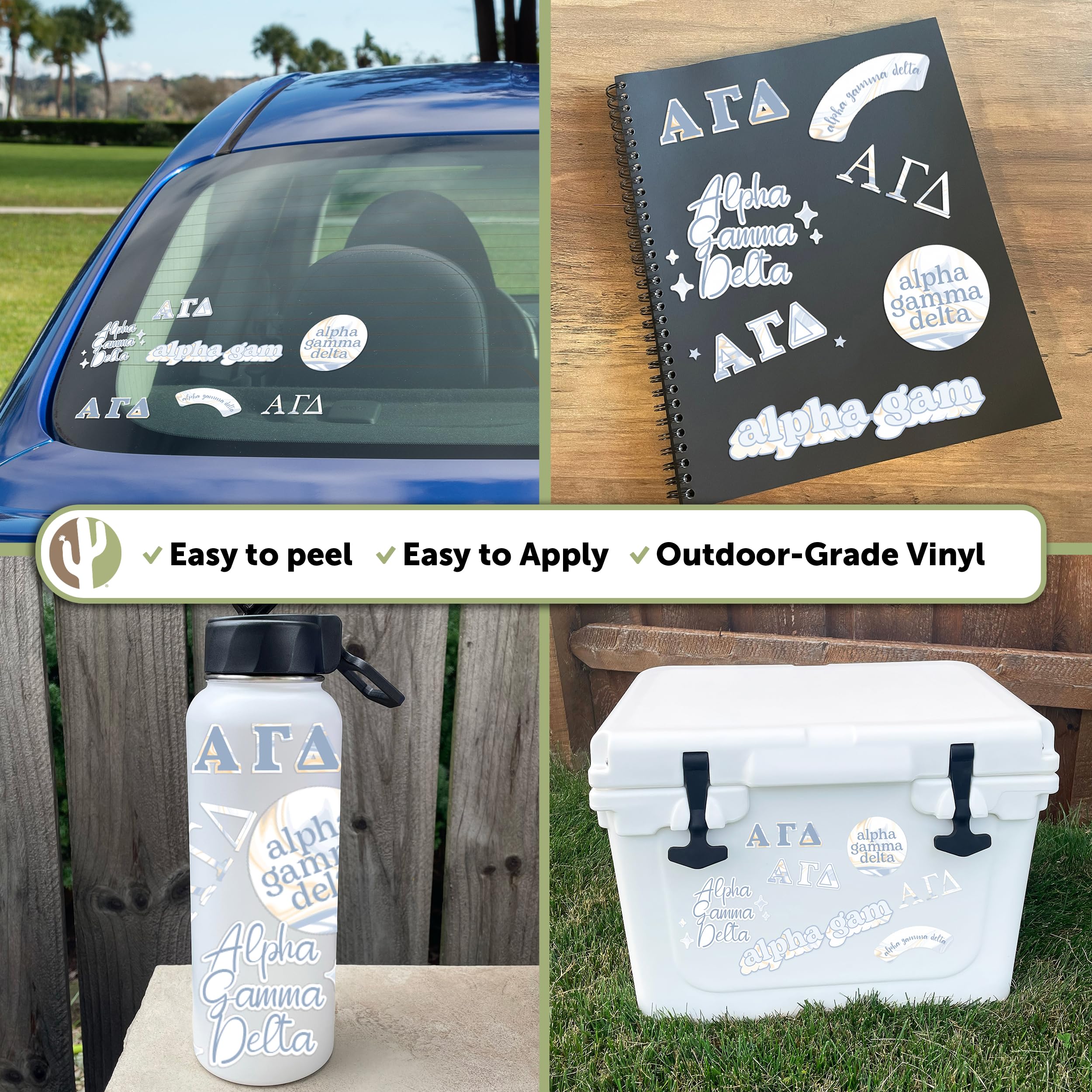 Snapklik.com : Desert Cactus Alpha Gamma Delta Sticker Sorority Decal ...