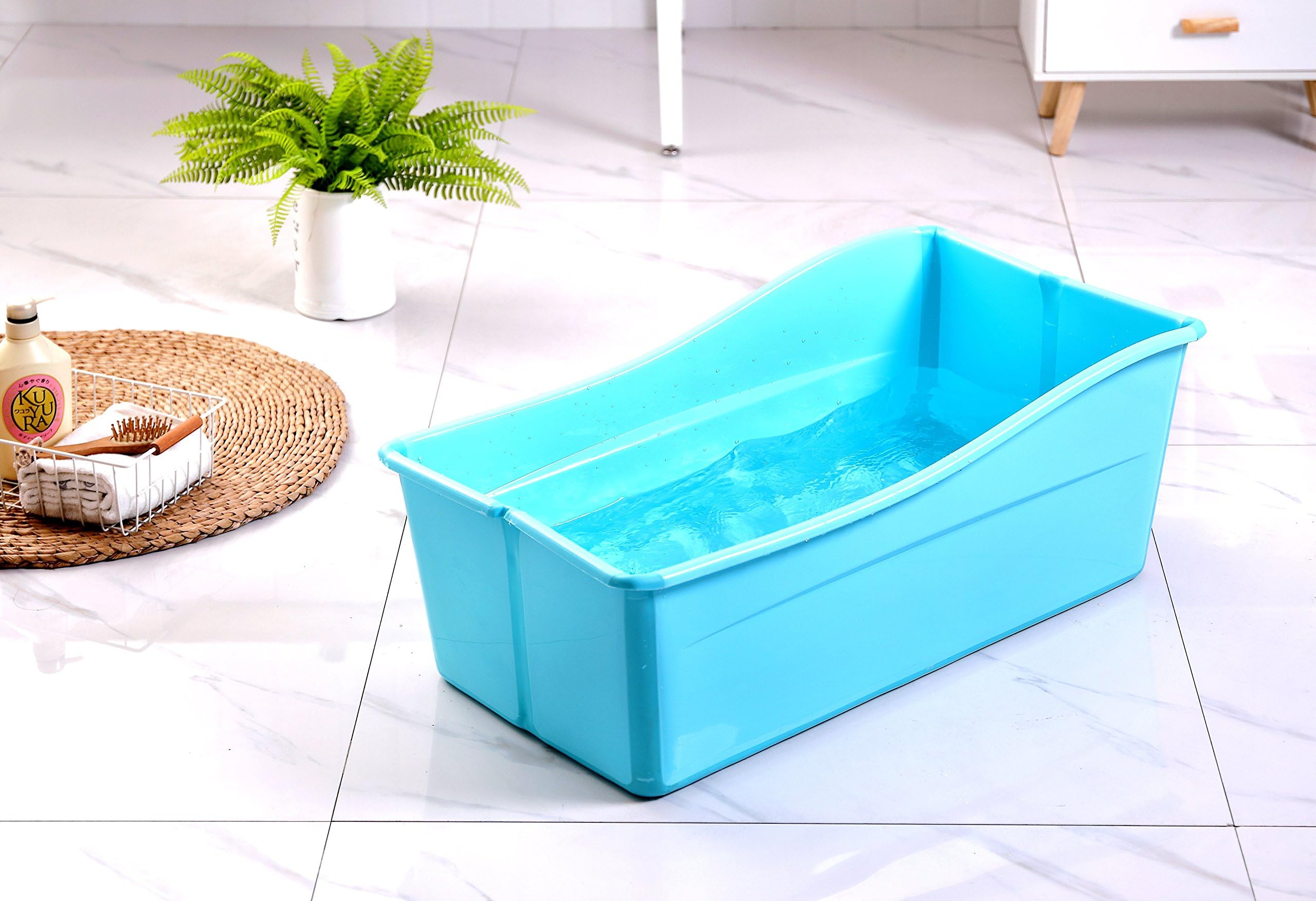 Amazon.com: Ingenuity Tuckaway Toddler Folding Tub, Converts Shower to ...