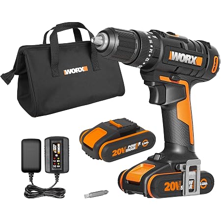 Brushless 20V Worx Hammer Drill | PowerShare | WX352.9 - No Battery, No ...