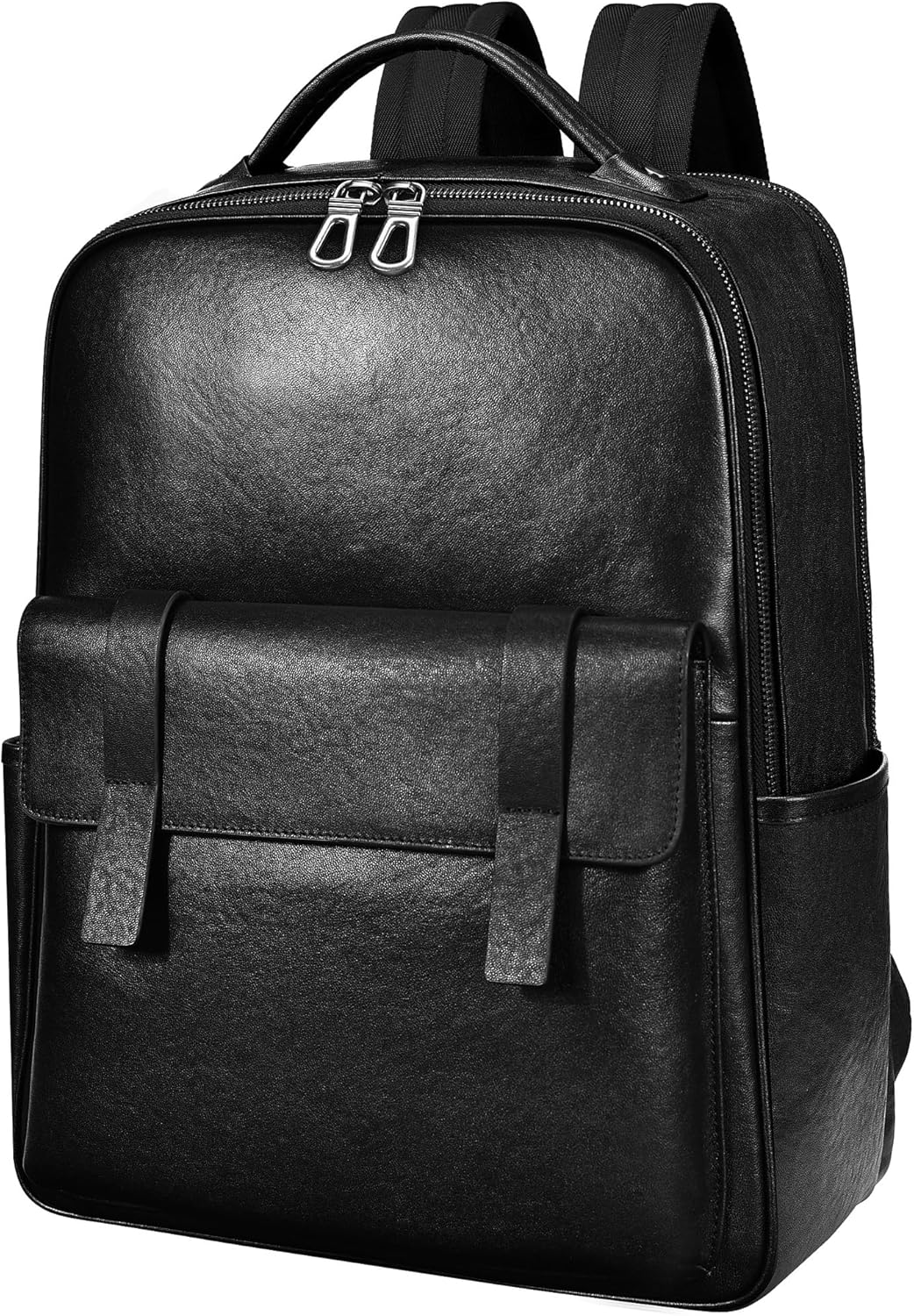 Amazon.com: Colins Keirs Men's Black Leather Backpack, Durable Genuine ...