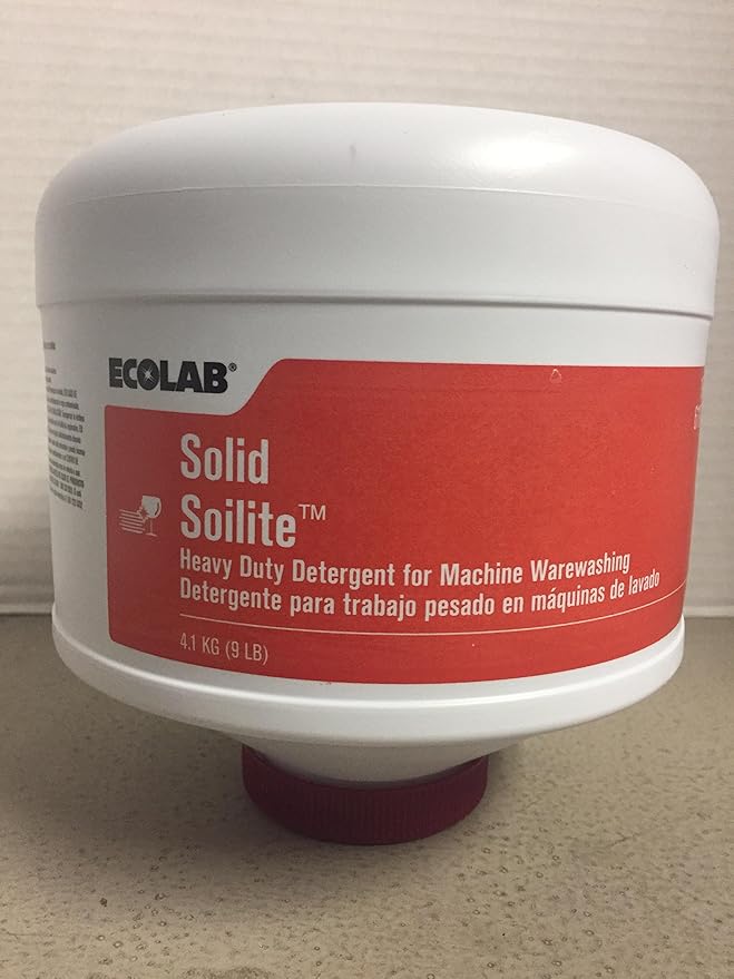 Amazon.com: Ecolab Solid Soilite Dish Machine Warewashing Detergent - 9 ...