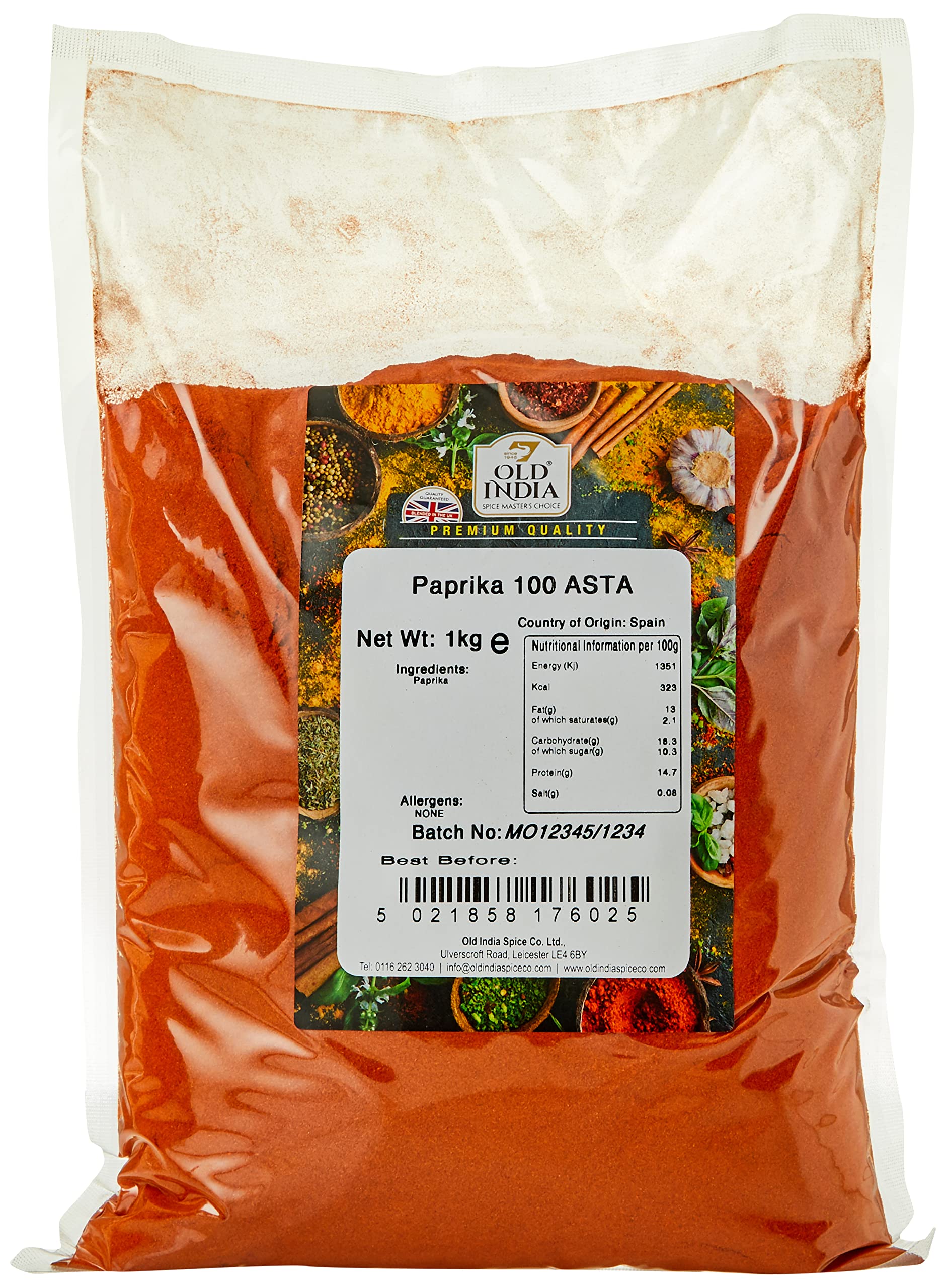 Old India Paprika 100 ASTA 1kg : Amazon.co.uk: Grocery