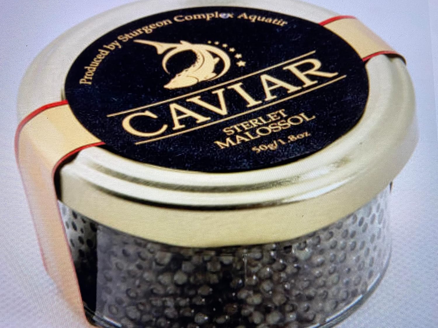 Amazon.com: OVERNIGHT GUARANTEED! Premium STURGEON Caviar - 2oz Jar ...