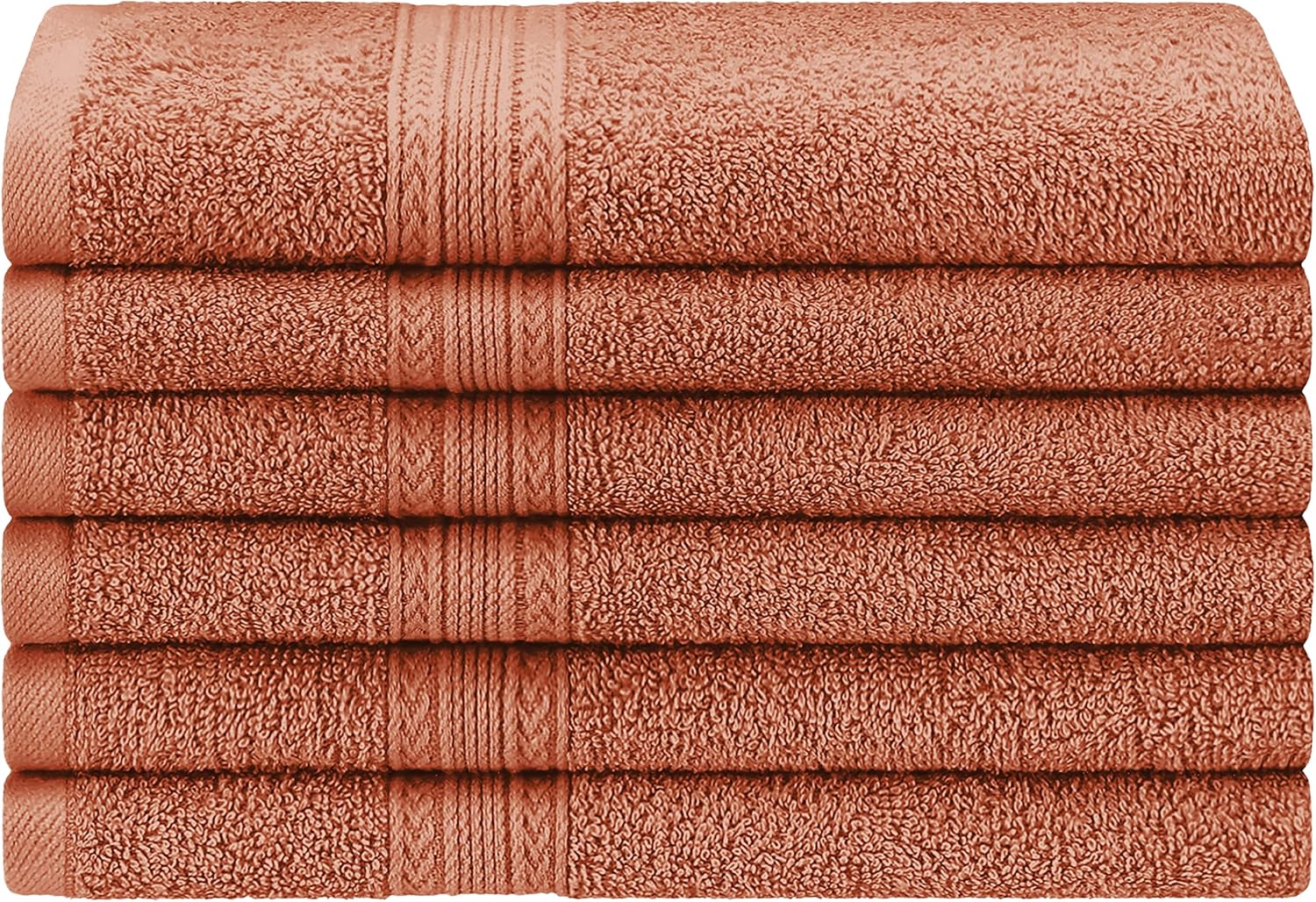 Amazon.com: Superior Eco-Friendly Cotton 6-Piece Hand Towel Set, Small ...