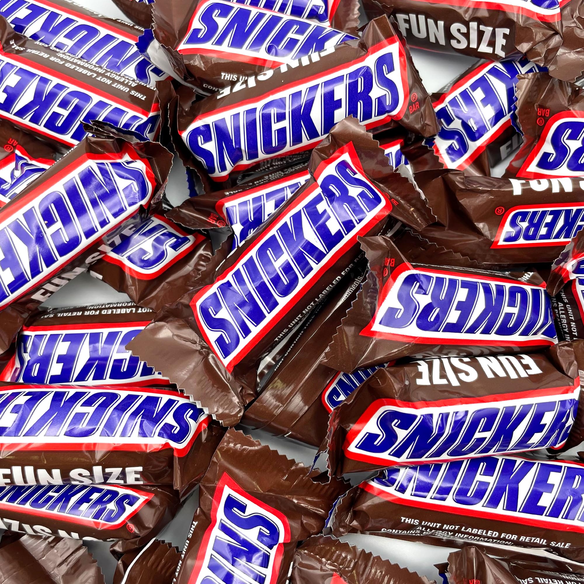 Amazon.com : SNICKERS FUN SIZE Chocolate Caramel Candy Bars - 1 LB (25 ...