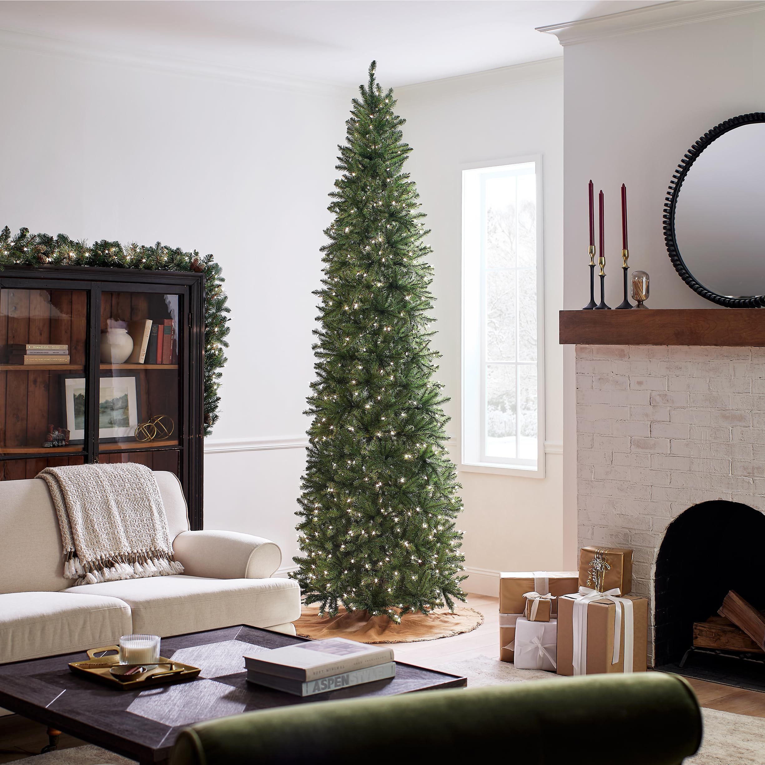 Snapklik.com : National Tree Company 10 Ft Pre-Lit Kingswood Fir Slim ...