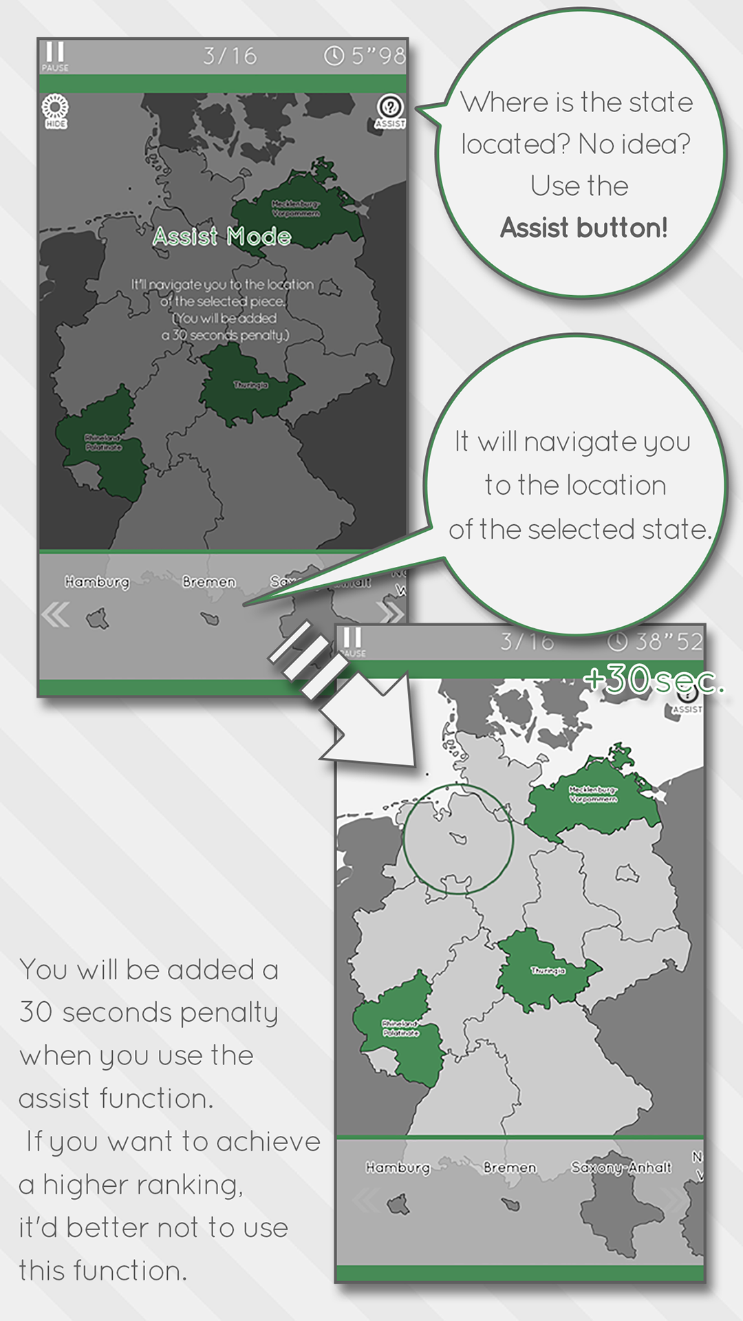 Enjoy Learning Germany Map Puzzle - App on Amazon Appstore