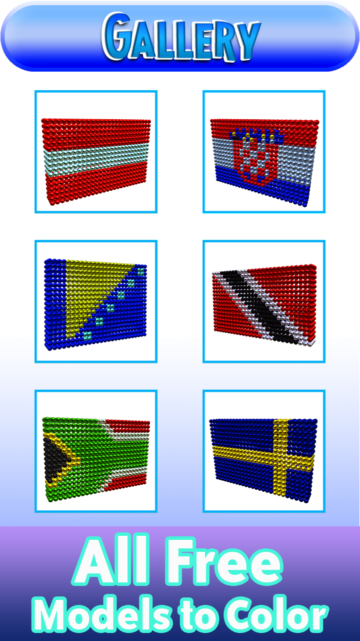 Flags Magnetic Balls Coloring - Magnet World 3D - App on Amazon Appstore