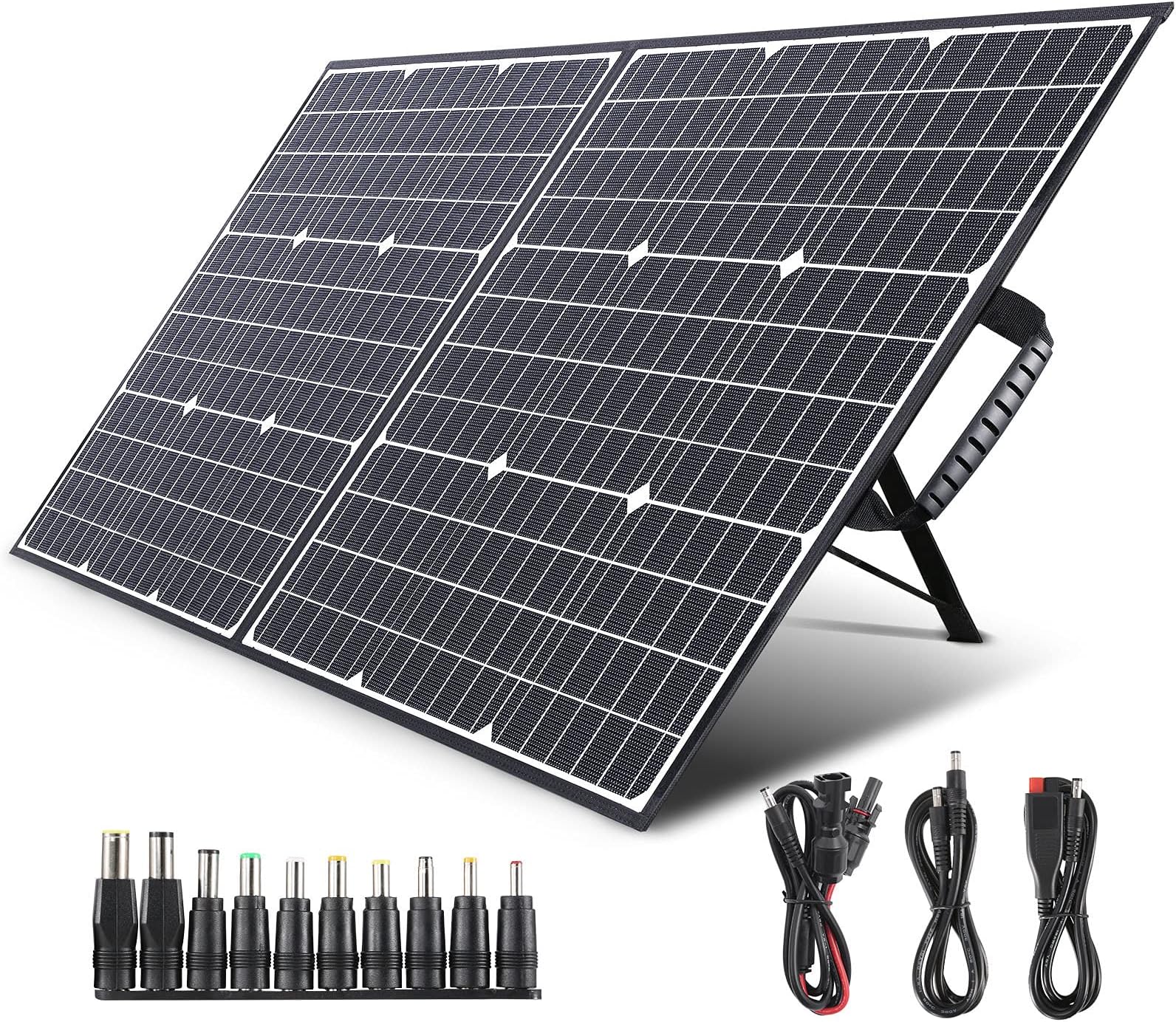 Anker SOLIX PS100 Solar Panel with Adjustable Kickstand, 100W Foldable ...