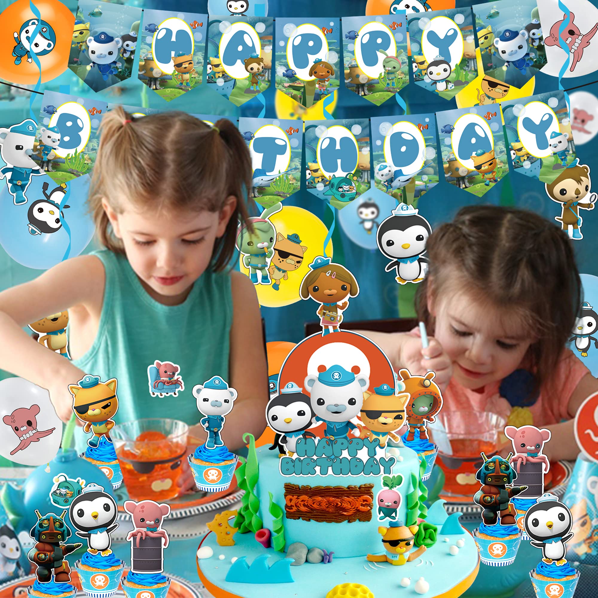 92 Pcs Octonauts Birthday Party Supplies Octonauts Birthday Decorations ...