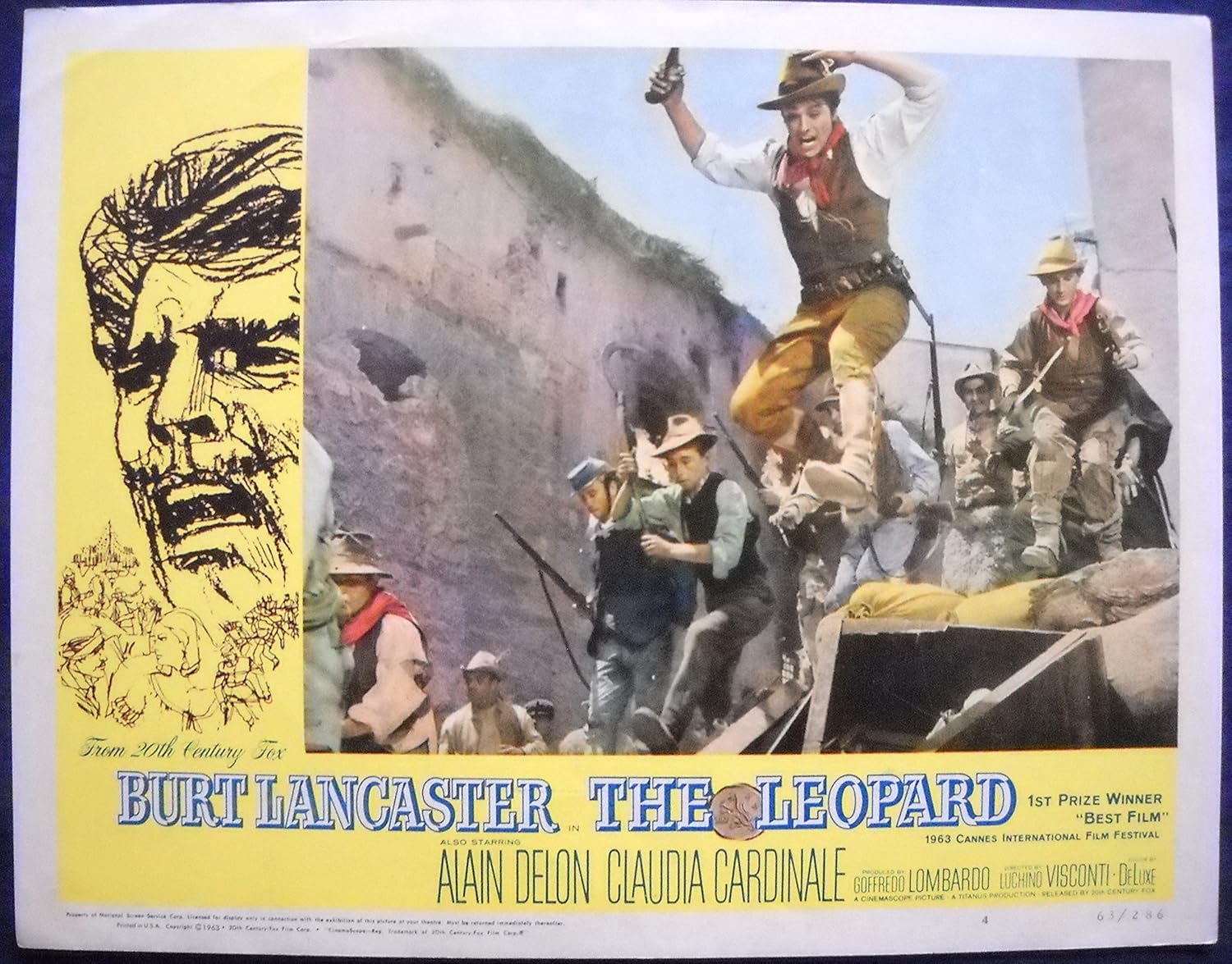 THE LEOPARD MOVIE POSTER! Alain Delon/Luchino Visconti-#4-1963 at ...