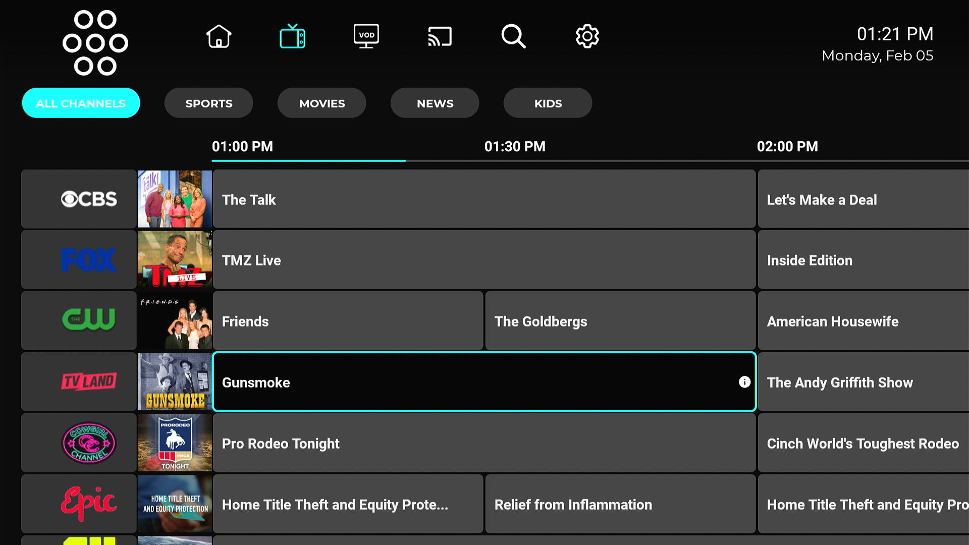 OnStream- Aplicación en Amazon Appstore