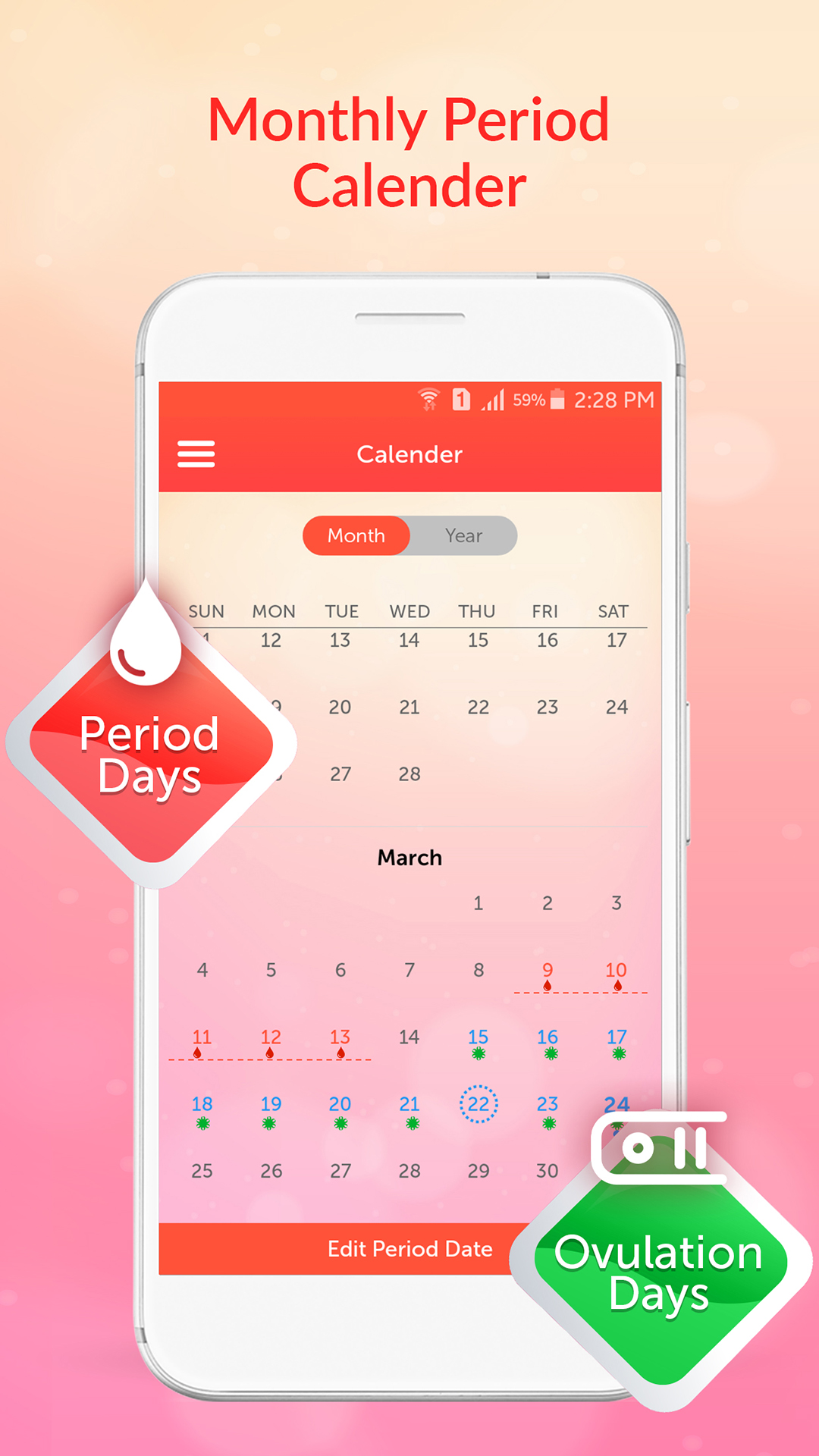 Period Tracker : Ovulation Tracker - App on Amazon Appstore