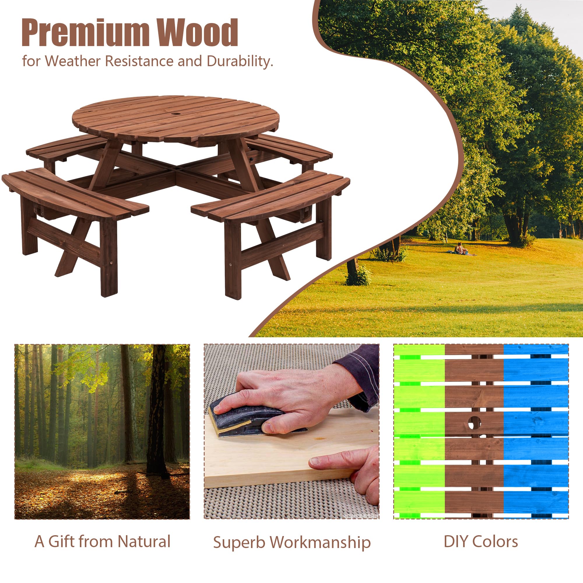 Picnic Table Around Tree Plans After Two Years Of Planning And