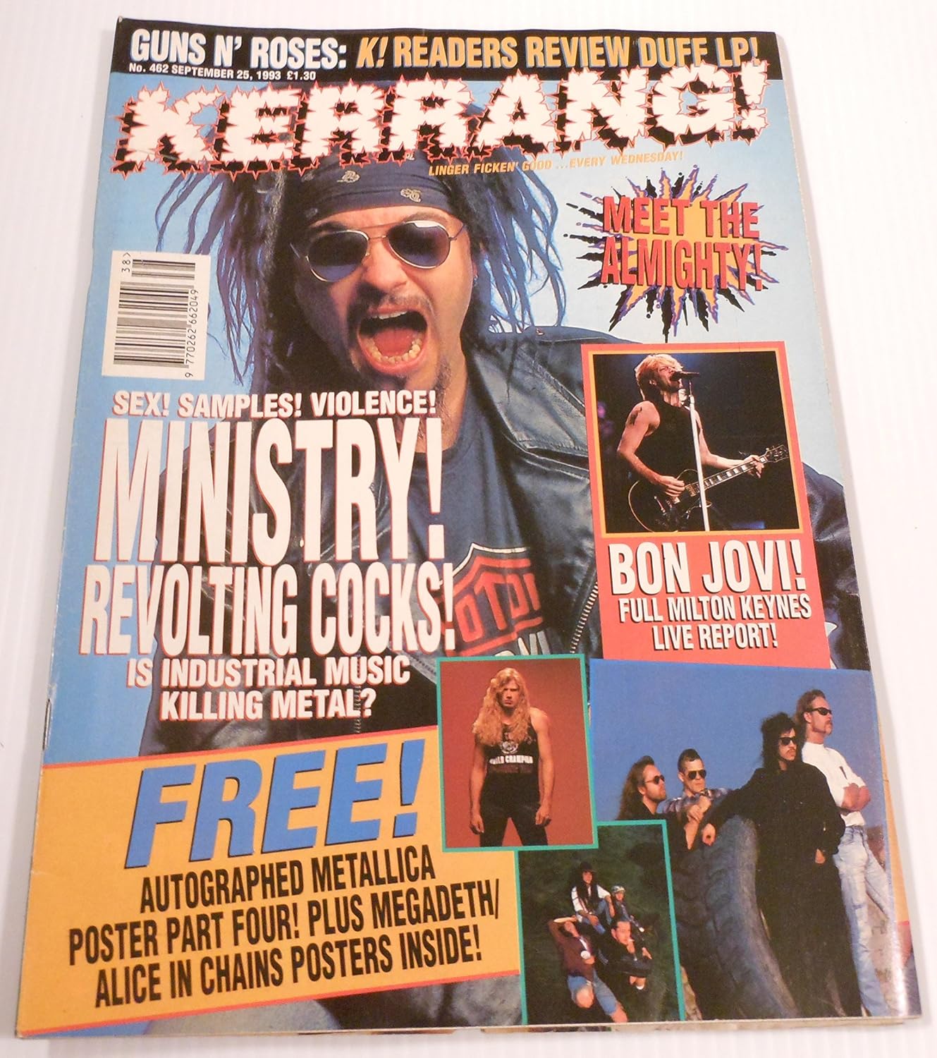 Amazon.com: Kerrang! magazine(UK Publication) issue 462, September 25 ...