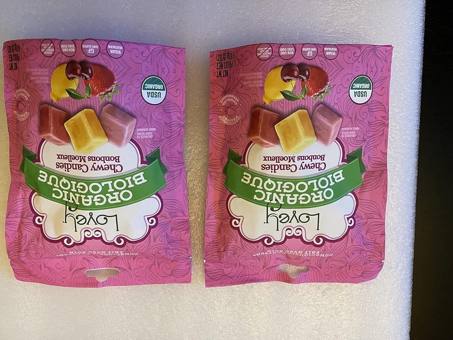 Amazon.com : Lovely Candy Co. Organic Chewy Candies 5oz Bag (1-pack ...