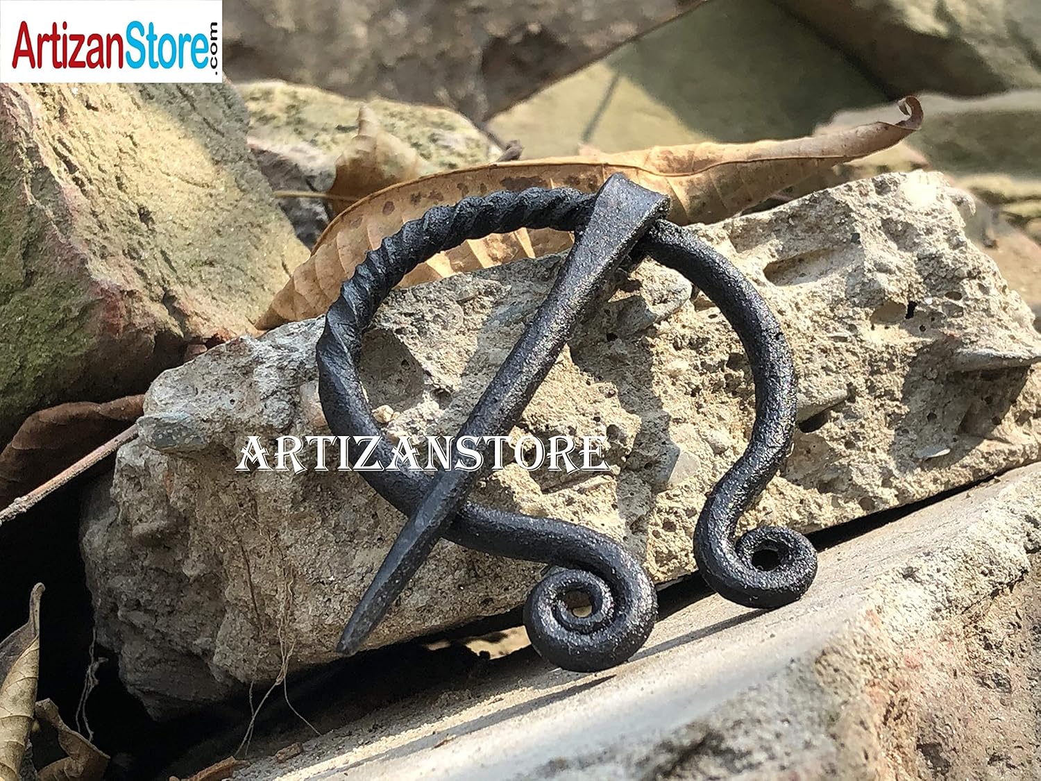 Viking Cloak Pin, Norse Fibula Penannular Brooch, Medieval Apron Buckle ...