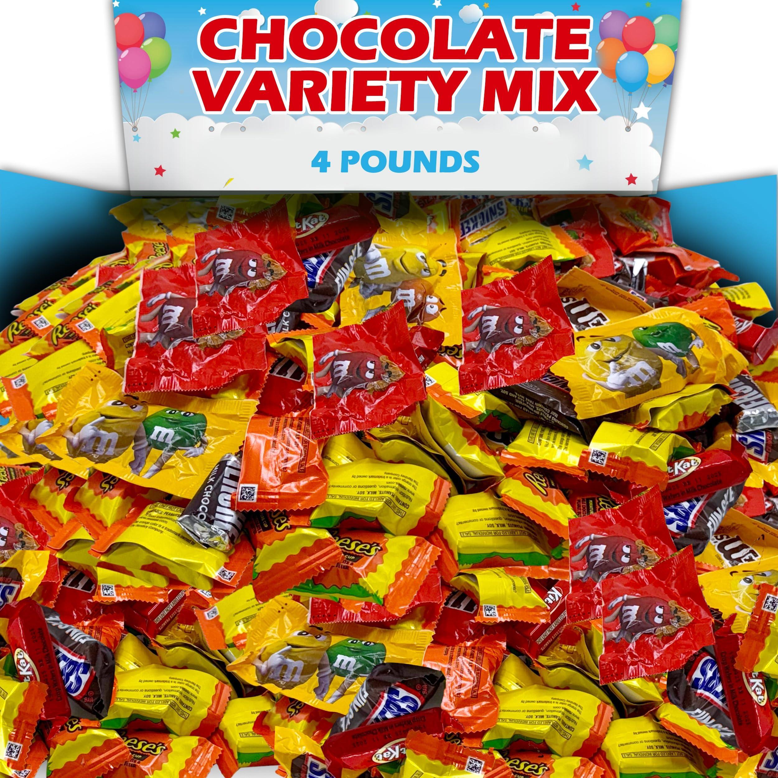 Amazon.com : Chocolate Assorted Bulk Candy - 16 LB - Chocolate Candy ...