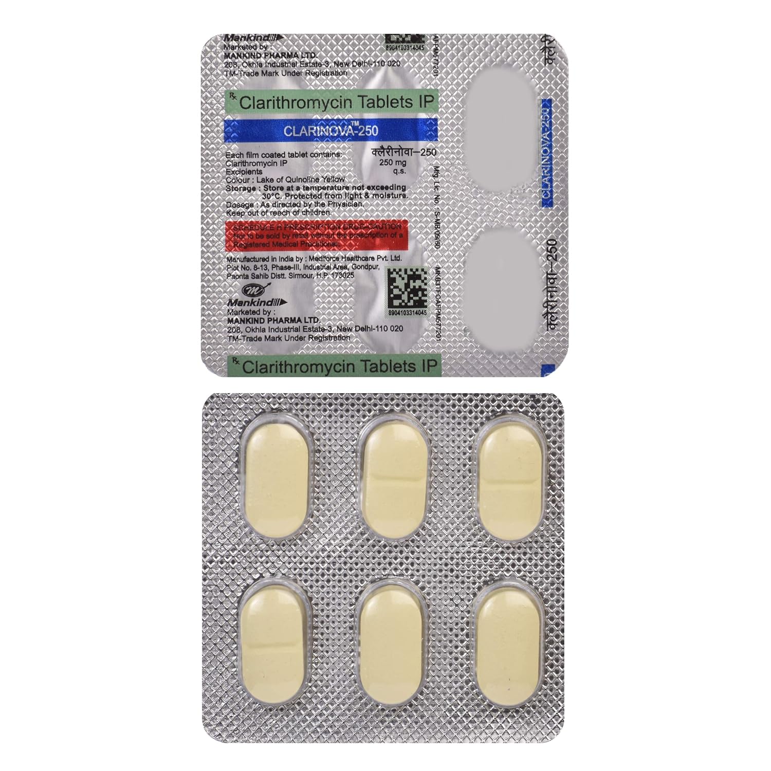 Clarinova- 250 - Strip of 6 Tablets : Amazon.in: Health & Personal Care