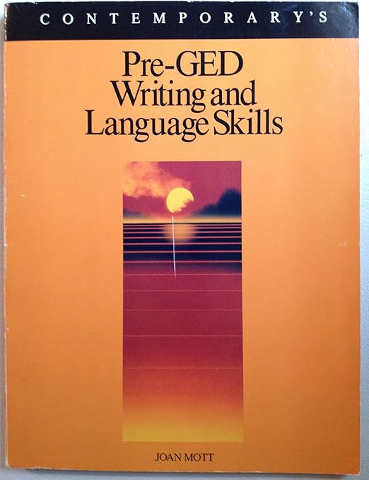 Amazon.com : Pre-Ged Writing and Language Skills (Contemporary's Pre ...