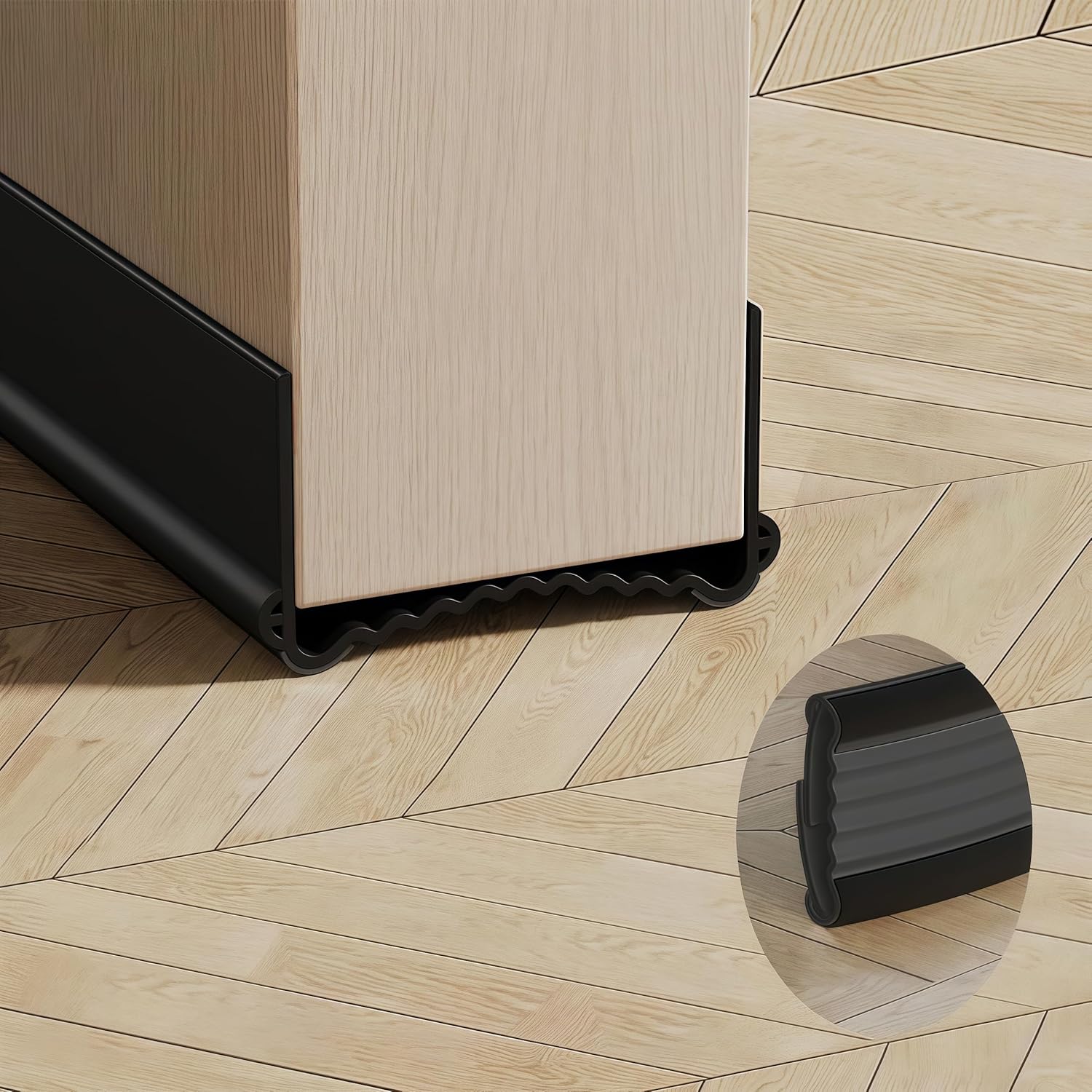 LAYOMI New Upgrade Under Door Draft Stopper 39" - Double-Sided Mute ...