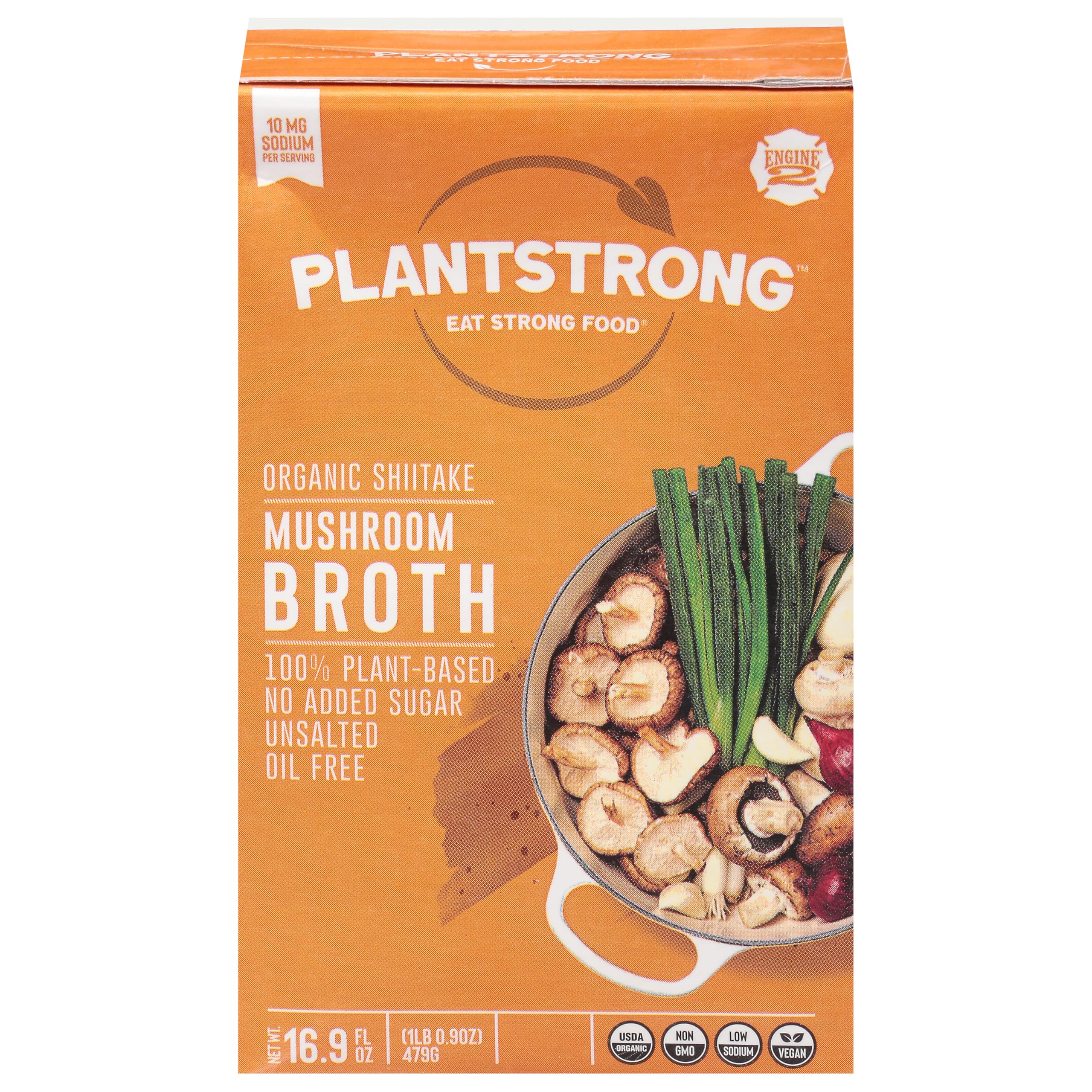 Amazon.com : PlantStrong Organic Shiitake Mushroom Broth, 16.9 FZ ...