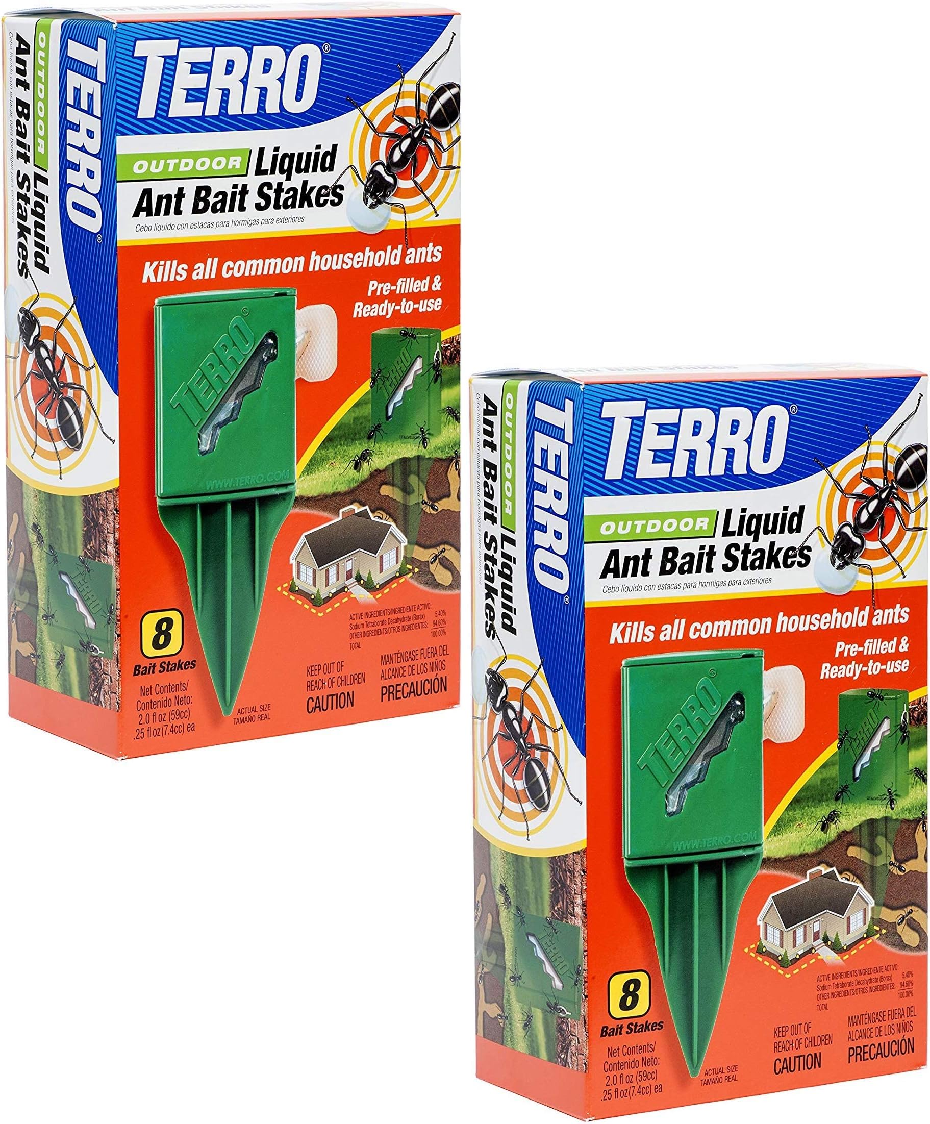 Amazon.com : Terro T1812 Outdoor Liquid Ant Killer Bait Stakes - 8 ...