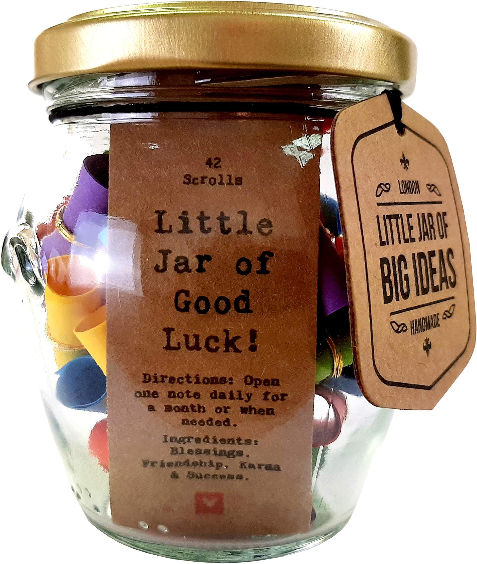 Little Jar of Good Luck - Thoughtful Gift - Unique Present - Artisan ...