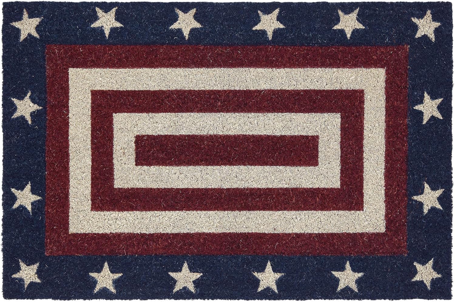 Amazon.com: VHC Brands Coir Welcome Door Mat, Entry Rug, with PVC ...