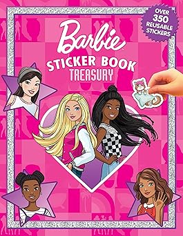 Barbie Sticker Book Treasury - Activity Books for kids, 350 reusable ...