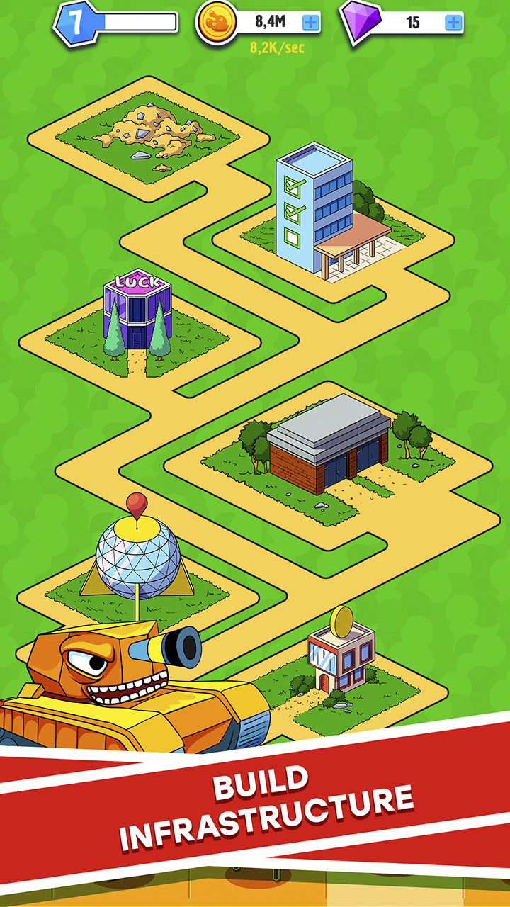 Merge Tanks: Idle Tap Clicker - App on Amazon Appstore